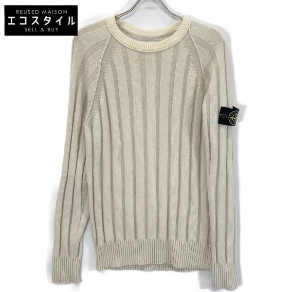 ■商品番号：2777100000173834■商品情報ブランド）ストーンアイランドタイプ）7115503A4 アイボリー ウール ロゴワッペン リブニットカラー）アイボリーサイズ）表記サイズ：M着丈：66.5cm身幅：43cm裄丈：88.5...
