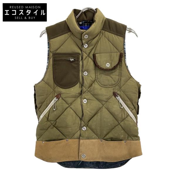 ■商品番号：2777100000175469■商品情報ブランド）ジュンヤワタナベマンタイプ）ｘ DUVETICAデュベティカ WM-V402 切替 ダウンカラー）カーキ素材）ナイロンサイズ）表記サイズ：XS肩幅：35cm着丈：61cm身幅：...