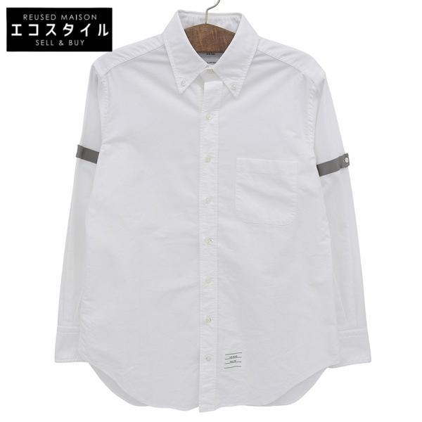 ■商品番号：2777100000175652■商品情報ブランド）トムブラウンタイプ）グレーアームバンド コットン 長袖シャツ トップス メンズ ホワイト 5 23年製カラー）ホワイトサイズ）表記サイズ：5肩幅：47cm着丈：78cm身幅：5...