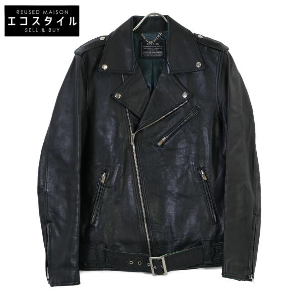 ■商品番号：2777100000176906■商品情報ブランド）291295オムタイプ）ブラック カウハイド TYPE P-29 ダブルライダースジャケットカラー）ブラック素材）レザーサイズ）表記サイズ：2肩幅：43cm着丈：66cm身幅：...