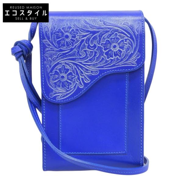 【商品情報】商品番号：2777100000181368ブランド）カービングトライブス / CARVING TRIBESタイプ）美品 Flap ミニバッグ レザー ショルダーバッグ レディース ブルーカラー）ブルー素材）レザー【サイズ】Ｗ12...