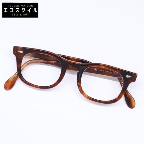 【商品情報】商品番号：2777100000185609ブランド）アメリカンオプティカル / American Opticalタイプ）50s〜60s STADIUM 5 3/4 度入りレンズ スクエア メガネフレームカラー）デミシーズン）オー...