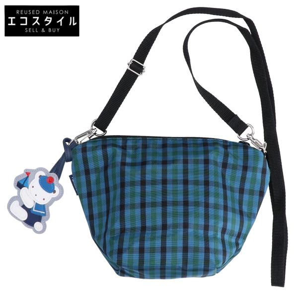 【商品情報】商品番号：2777100000185795ブランド）ファミリア / Familiarタイプ）【美品】ファミリアチェック 舟形ナイロンポシェットカラー）ブルー素材）ナイロン【サイズ】Ｈ16cm x Ｄ8.5cm幅：上部幅 22cm...