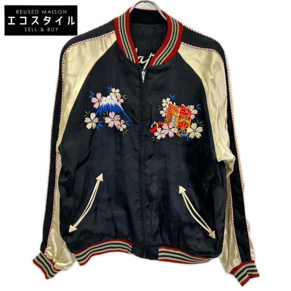 【商品情報】商品番号：2777100000198897ブランド）クロップドヘッズ / CROPPED HEADSタイプ）ブラック 舞子 龍 スーベニアジャケット スカジャンカラー）ブラック ゴールド リバーシブルシーズン）春秋素材）レーヨン...