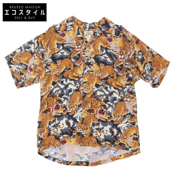 ■商品番号：2777700000002786■商品情報ブランド）パイナップルジュースタイプ）百虎 ハワイ製 アロハシャツ トップス メンズ ブラウン系 グレー系 Mカラー）ブラウン系/グレー系サイズ）表記サイズ：M肩幅：48cm着丈：71c...