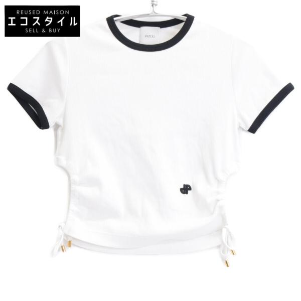 ■商品番号：2777700000003099■商品情報ブランド）パトゥタイプ）JE1059978001W オーガニックコットンリブ カットアウト Tシャツカラー）ホワイト素材）コットンサイズ）表記サイズ：S肩幅：32cm着丈：47cm身幅：...