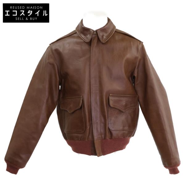 ■商品番号：2777700000004494■商品情報ブランド）ザリアルマッコイズタイプ）美品 30-1415 W535A.C.20960 J.A.DUBOW社実名復刻 A-2フライトジャケットカラー）ブラウン素材）ホースハイドサイズ）表記...