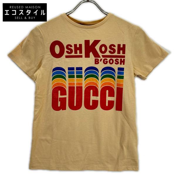 【商品情報】商品番号：2777700000005751ブランド）グッチ / GUCCIタイプ）×OSHKOSHオシュコシュ 547559 ロゴプリントTシャツカラー）オレンジシーズン）夏素材）コットン【サイズ】表記サイズ：10肩幅：35.5...