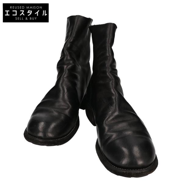 【商品情報】商品番号：2777700000006816ブランド）グイディ / GUIDIタイプ）【美品】986X HORSE FULL GRAIN BACK ZIP BOOTS バックジップブーツカラー）ブラック素材）ホースハイド【サイズ】...