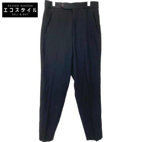 ■商品番号：2877100000044186■商品情報ブランド）ジャンポールゴルチエオムタイプ）ブラック スラックスカラー）ブラック素材）ウールサイズ）表記サイズ：48ウエスト：73cm股上：32股下：72ヒップ：97cm裾幅：14.5 (...