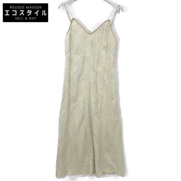 【商品情報】商品番号：2877100000048427ブランド）クラネ / CLANEタイプ）15112-5142 ライトイエロー レーヨン混 ヴィンテージ フラワー キャミワンピースカラー）ベージュシーズン）夏素材）レーヨン【サイズ】表記...