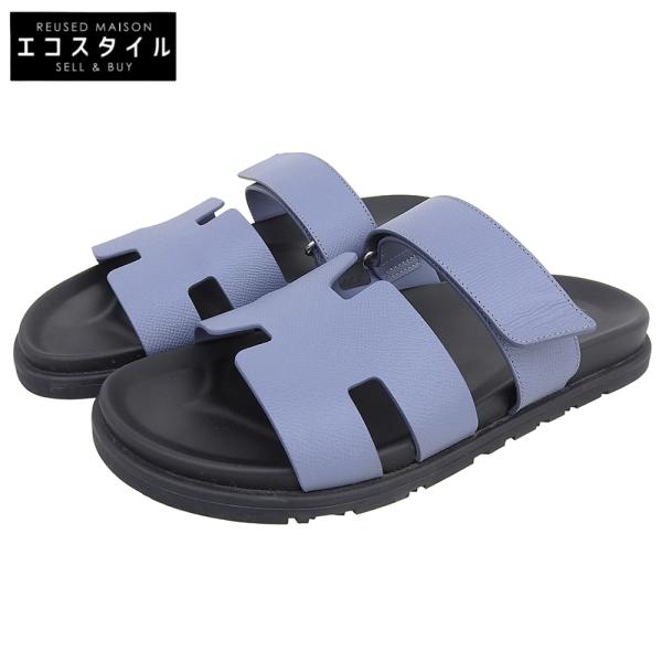 ■商品番号：2877100000051337■商品情報ブランド）エルメスタイプ）新品同様 シプレ サンダル シューズ メンズ ブルー×ブラック 41.5カラー）ブルー×ブラック素材）レザーサイズ）表記サイズ：41.5JP靴サイズ：26.5c...
