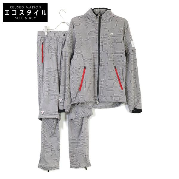 ■商品番号：2877100000051924■商品情報ブランド）マスターバニーエディションタイプ）158-8988303 グレンチェック ナイロン ジャケット/パンツ/キャップ レインウェア セットアップカラー）ブラック/ホワイト素材）ナイ...