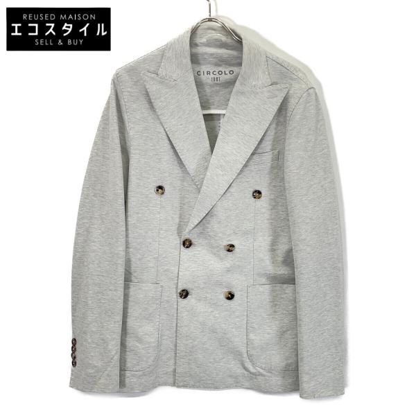 ■商品番号：2877100000052044■商品情報ブランド）チルコロ1901タイプ）0104-252301 CN2523 グレー ジャージー ダブルジャケットカラー）グレー素材）コットンサイズ）肩幅：44cm着丈：72.5cm身幅：53...