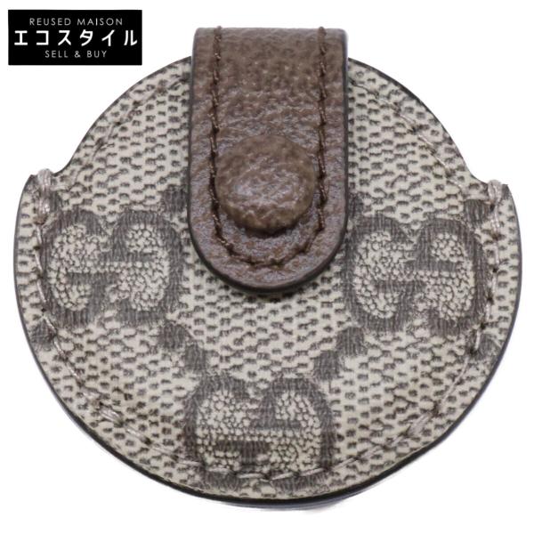 【商品情報】商品番号：2877100000053414ブランド）グッチ / GUCCIタイプ）【新品同様】GGスプリーム AirTag エアタグ ホルダーカラー）ベージュ/エボニーシーズン）オールシーズン素材）GGキャンバス【サイズ】Ｈ4....