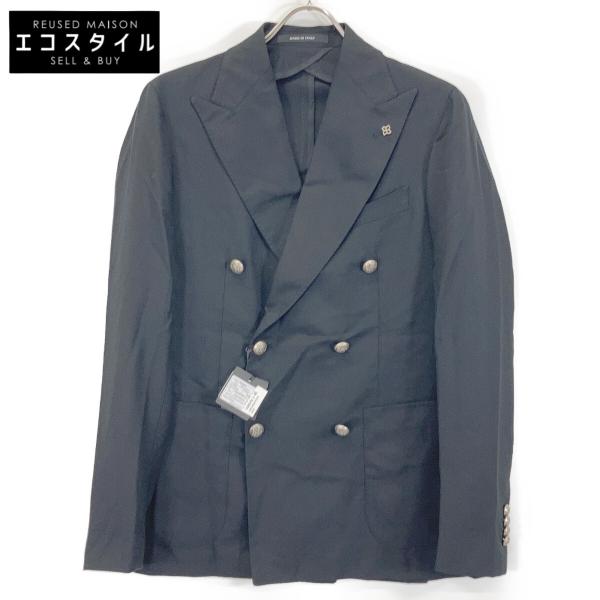 ■商品番号：2880000000006654■商品情報ブランド）タリアトーレタイプ）1SMC20K 黒 110Sウール 銀釦 ダブルジャケットカラー）ブラック素材）ウールサイズ）表記サイズ：46肩幅：42cm着丈：70.5cm身幅：49cm...