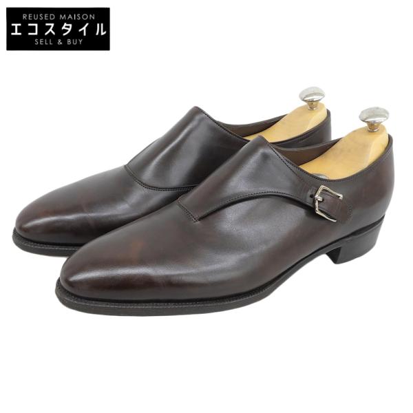 ■商品番号：2887700000055542■商品情報ブランド）ジョンロブタイプ）美品 JERMYN ジャーミン3 シングルモンクシューズ メンズ ミスティカーフ ダークブラウン 9Eカラー）ダークブラウン素材）レザーサイズ）表記サイズ：9...