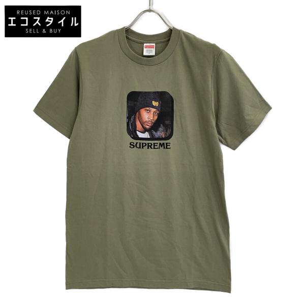 ■商品番号：2887700000056788■商品情報ブランド）シュプリームタイプ）×Wu-tang Clan RZA Teeカラー）カーキ素材）コットンサイズ）表記サイズ：S肩幅：42.5cm着丈：70cm身幅：48cm袖丈：22 (若干...