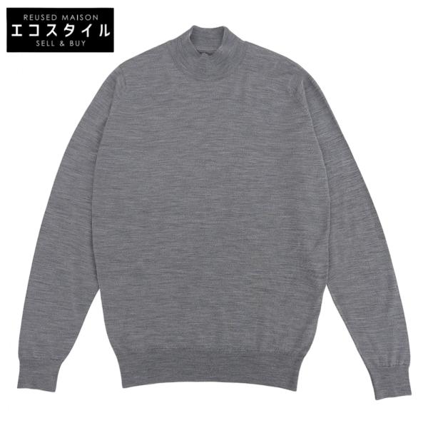 ■商品番号：2887700000056920■商品情報ブランド）ジョンスメドレータイプ）30G ウール モックネック ニット トップス メンズ グレー Mカラー）グレーサイズ）表記サイズ：M肩幅：36cm着丈：65cm身幅：52cm袖丈：6...