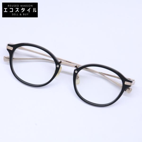 【商品情報】商品番号：2887700000058307ブランド）フォーナインズ / 999.9タイプ）M-38 9001 TITANIUM 度入りレンズ ボストンシェイプ メガネフレームカラー）ブラック/ゴールドシーズン）オールシーズン【サ...