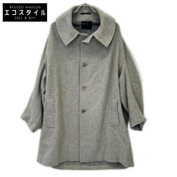 【商品情報】商品番号：2887700000058968ブランド）ワイズ / Y'sタイプ）グレー YF-C24-125 Airy Mosser Design Sleeve Coatカラー）グレーシーズン）冬素材）ウール参考上代）112,20...
