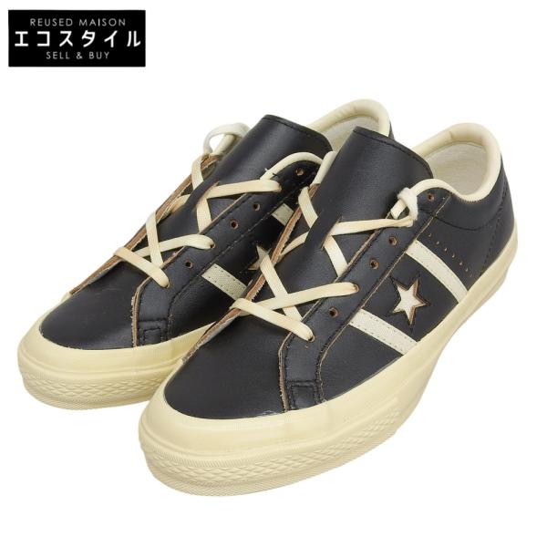 【商品情報】商品番号：2887700000059092ブランド）コンバース / CONVERSEタイプ）新品同様 STAR&amp;BARS US LEATHER ローカットスニーカー シューズ メンズ ブラック 25cmカラー）ブラック素...