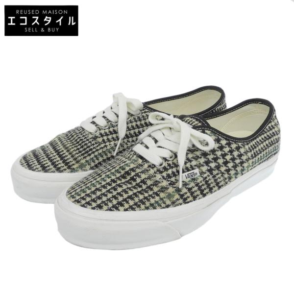 【商品情報】商品番号：2888800000020872ブランド）バンズ / VANSタイプ）美品 Harris Tweed Premium Authentic Shoes シューズ メンズ ブラック×ベージュ×カーキ 27.5cm VN00...