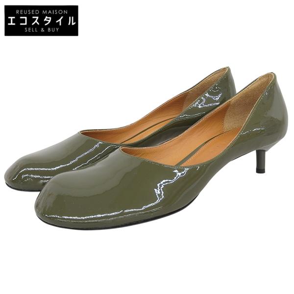 ■商品番号：2888800000021201■商品情報ブランド）ピッピシックタイプ）新品同様 ラウンドトゥキトゥンヒール シューズ レディース カーキ 37 1/2カラー）カーキ素材）パテントレザーサイズ）表記サイズ：37 1/2JP靴サイ...