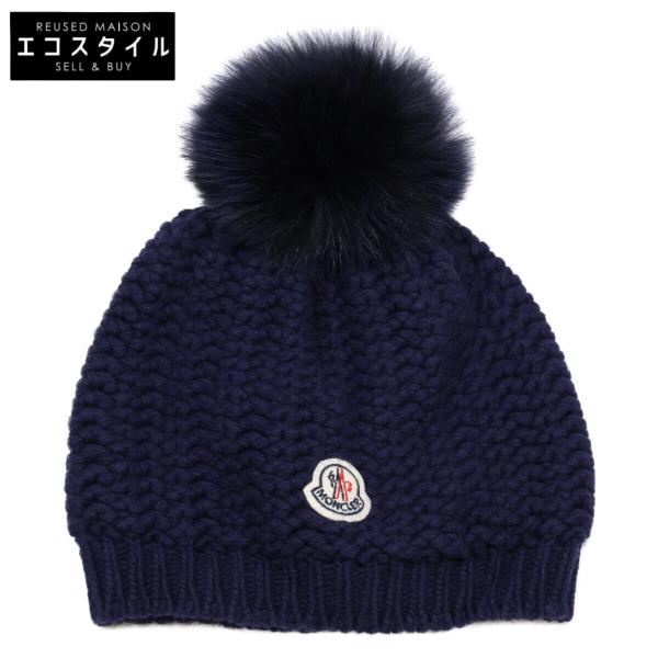 ■商品番号：2888800000022020■商品情報ブランド）モンクレールタイプ）【即決/国内正規】BERRETTO フォックスファー ボンボン付 ベレー帽カラー）ネイビー素材）ウールサイズ）表記サイズ：Sサイズ：縦(ファー含む) 25c...