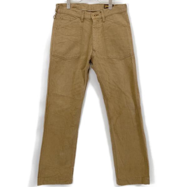 ■商品番号：2888800000022052■商品情報ブランド）トロフィークロージングタイプ）ブラウン コットン100 ヘリンボーン ベイカーワークパンツカラー）ブラウン素材）コットンサイズ）表記サイズ：34ウエスト：84cm股上：29股下...