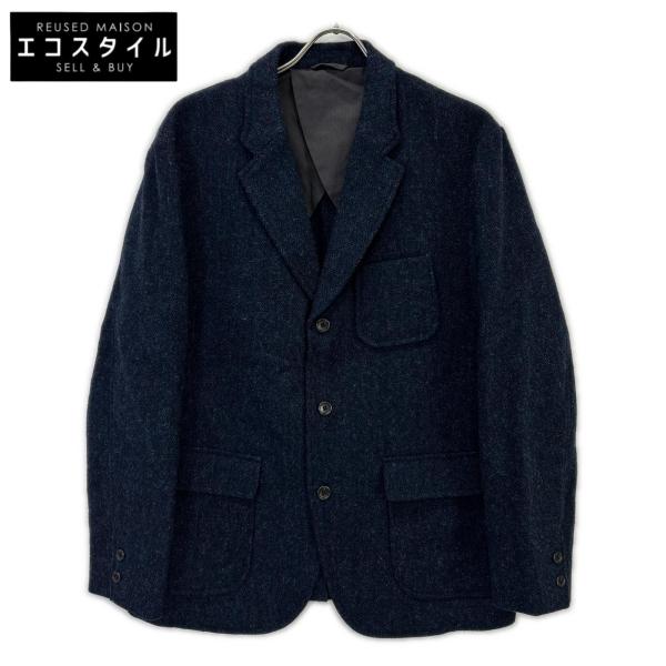 【商品情報】商品番号：2888800000023662ブランド）シップス / SHIPSタイプ）×WOOLRICH ネイビーヘリンボーン 本切羽テーラードジャケットカラー）グレーシーズン）春秋素材）ウール【サイズ】表記サイズ：L肩幅：48c...