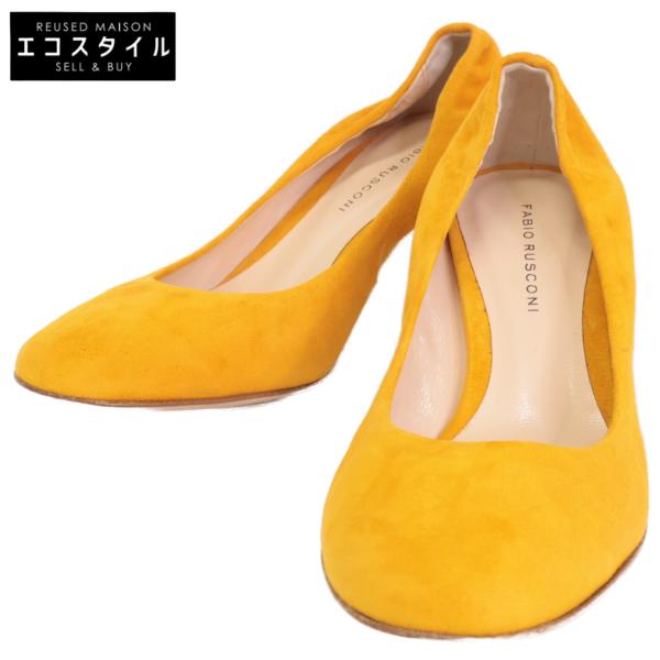 ■商品番号：2889900000112289■商品情報ブランド）ファビオルスコーニタイプ）【新品同様】スエード アーモンドトゥカラー）イエロー素材）スエードサイズ）表記サイズ：35 1/2JP靴サイズ：22.5cmくつ幅：7.5cmヒール高...