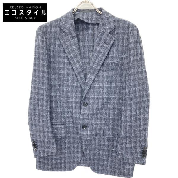 ■商品番号：2889900000113316■商品情報ブランド）トゥモローランドピルグリムタイプ）【美品】61-07-21-07103 ウールシルクリネン バスケットクロス シングル2Bテーラードカラー）ネイビー素材）ウール商品説明）※袖口...