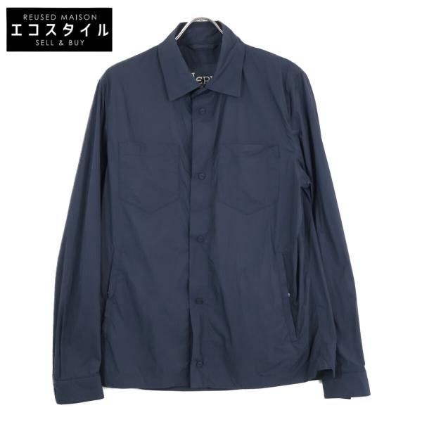 ■商品番号：2889900000117085■商品情報ブランド）ヘルノタイプ）GI000420U ネイビー ナイロンシャツジャケットカラー）ブラック素材）ナイロンサイズ）表記サイズ：48肩幅：45cm着丈：71cm身幅：54cm袖丈：67 ...