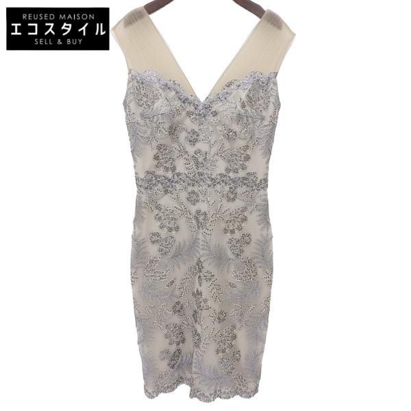 【商品情報】商品番号：2889900000117161ブランド）タダシショージ / TADASHI SHOJIタイプ）Engle Embroidered Dress ワンピース レディース シルバー 4 BCE19511Mカラー）シルバーシ...
