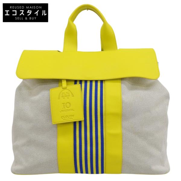 【商品情報】商品番号：2889900000117380ブランド）クラウディ / CLOUDYタイプ）Two Tone Kante Bag キャンバストートバッグ レディース イエローカラー）イエロー素材）キャンバス【サイズ】Ｗ46cm x ...