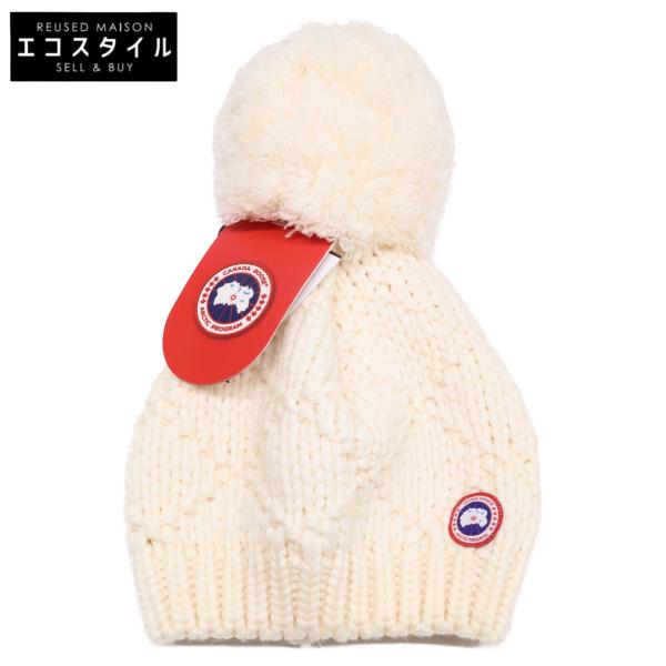 【商品情報】商品番号：2889900000118896ブランド）カナダグース / CANADA GOOSEタイプ）【新品同様】5221L ウール ニットカラー）アイボリーシーズン）冬素材）ウール【サイズ】頭周り：44cm (若干の誤差はご了...