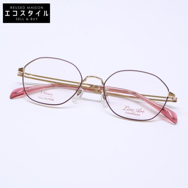 ■商品番号：2889900000119330■商品情報ブランド）ラインアートシャルマンタイプ）【新品同様】XL1655 VO デモレンズ ヘキサゴンシェイプ メガネフレームカラー）バイオレット素材）チタンサイズ）Ｗ12.7cmレンズ：3.8...