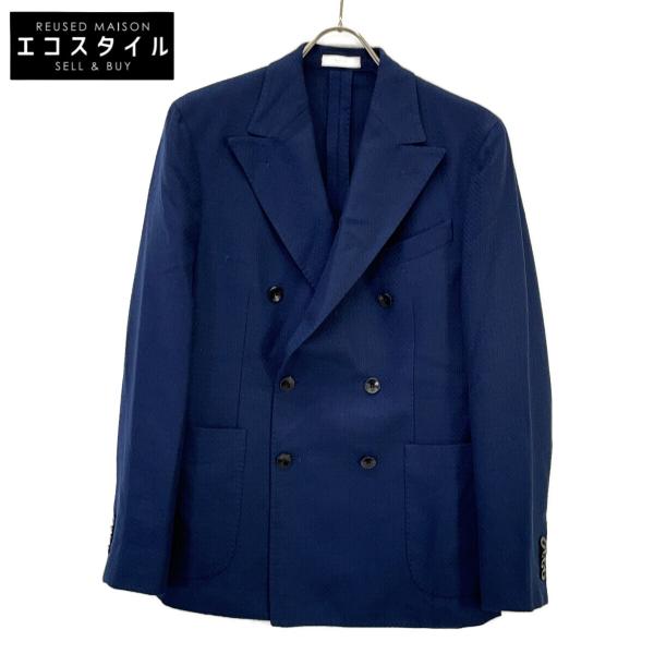 【商品情報】商品番号：2889900000121429ブランド）ボリオリ / BOGLIOLIタイプ）ネイビー LINEA X4302E/23 DOVER ウールコットン 6B ダブルジャケットカラー）ネイビーシーズン）春秋素材）ウール【サ...