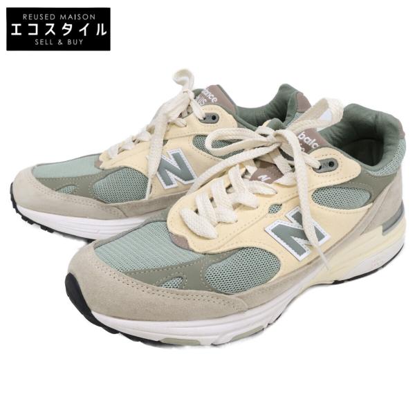 ■商品番号：2889900000121545■商品情報ブランド）ニューバランスタイプ）ｘKITH【美品】MR993KT1 993 Spring 101 ローカットスニーカーカラー）グリーン素材）スエードサイズ）表記サイズ：27cmUS靴サイ...