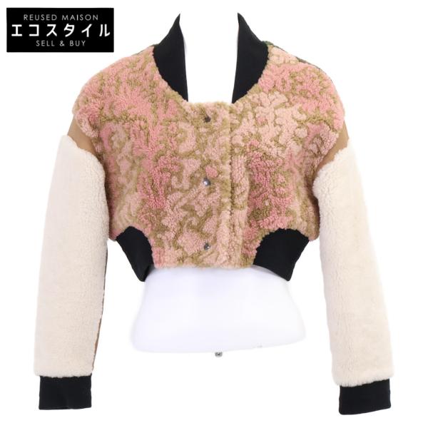 ■商品番号：2893100000036903■商品情報ブランド）クリスチャンディオールタイプ）【国内正規】258V83AL833 ラムレザー/ボア 切替 クロップド ブルゾン/カラー）マルチカラー素材）ウールサイズ）表記サイズ：40肩幅：5...