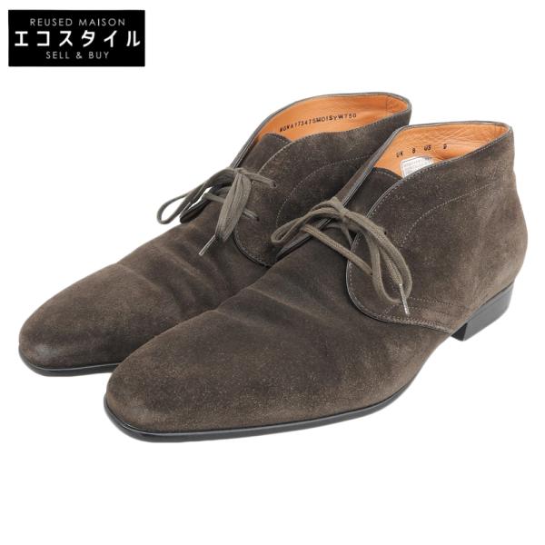 ■商品番号：2893100000037752■商品情報ブランド）サントーニタイプ）17347 スエード チャッカブーツ シューズ メンズ ブラウン 8カラー）ブラウン素材）スエードサイズ）表記サイズ：8JP靴サイズ：26.8cmアウトソール...