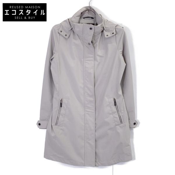 ■商品番号：2893100000038407■商品情報ブランド）ムーレータイプ）OME7105029 フーディースプリングコートカラー）グレー素材）ポリエステルサイズ）表記サイズ：38肩幅：37.5cm着丈：80cm身幅：46cm袖丈：59...