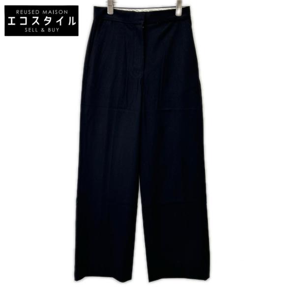 【商品情報】商品番号：2893100000039169ブランド）ザ ロウ / THE ROWタイプ）7240 W2507 delton pant ワイドトラウザー ブラックカラー）ブラックシーズン）春秋素材）ウール【サイズ】表記サイズ：2ウ...