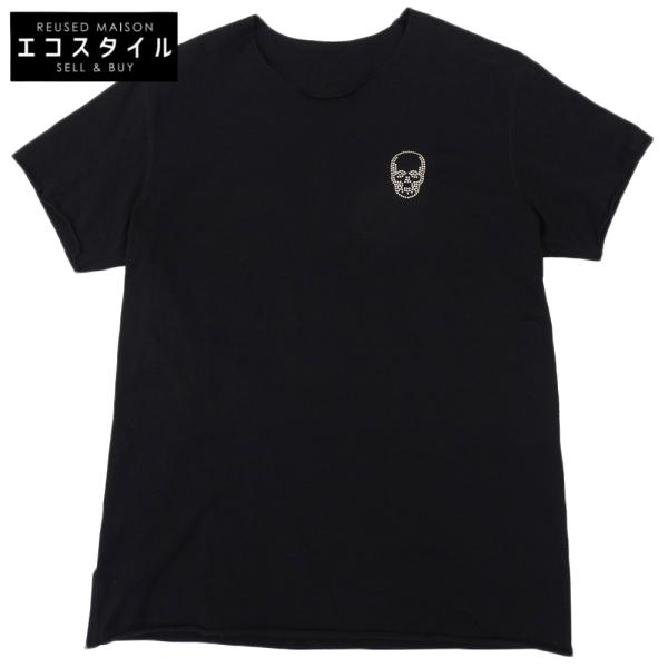 ■商品番号：2909500000056289■商品情報ブランド）ルシアンペラフィネタイプ）美品 スカル ラインストーン コットン Tシャツ トップス メンズ ブラック Mカラー）ブラックサイズ）表記サイズ：M肩幅：43cm着丈：67cm身幅...