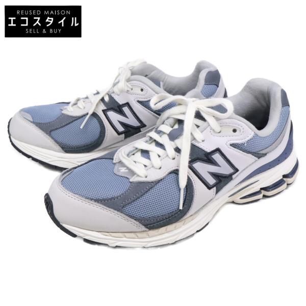 ■商品番号：2909500000057691■商品情報ブランド）ニューバランスタイプ）【美品】atmos別注 M2002RAN ローカットスニーカーカラー）グレー素材）レザーサイズ）表記サイズ：27.5cmJP靴サイズ：27.5cmアウトソ...