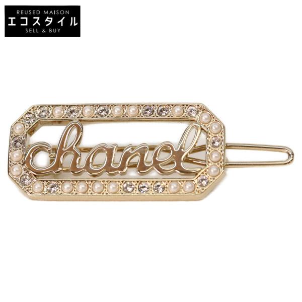 ■商品番号：6250500000001238■商品情報ブランド）シャネルタイプ）L23B ゴールド ラインストーン フェイクパール ロゴ ヘアクリップカラー）ゴールド素材）メタル製造番号）L23Bサイズ）全長：3.9cm (若干の誤差はご了...