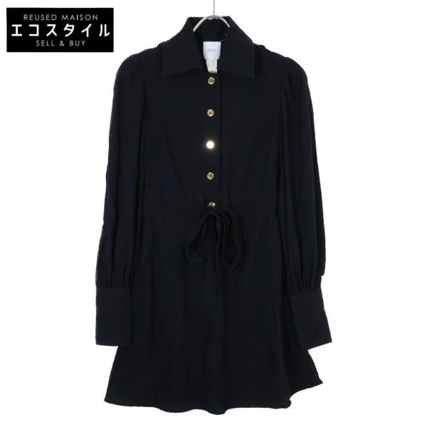 ■商品番号：6777100000003759■商品情報ブランド）パトゥタイプ）DR14201679998 ブラック 金ボタンカラー）ブラック素材）レーヨンサイズ）表記サイズ：34肩幅：35cm着丈：80.5cm身幅：40cm袖丈：64 (若...