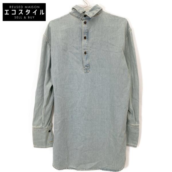 ■商品番号：6777100000004025■商品情報ブランド）ドリスヴァンノッテンタイプ）ハーフボタンデニムシャツカラー）ブルー素材）コットンサイズ）表記サイズ：1肩幅：50cm着丈：82cm身幅：54cm袖丈：63 (若干の誤差はご了承...