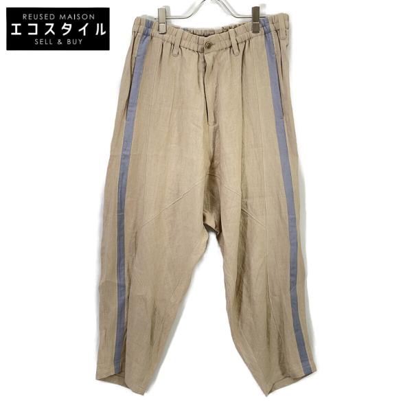 【商品情報】商品番号：6777100000004618ブランド）ヨウジヤマモトプールオム / Yohji Yamamoto POUR HOMMEタイプ）16SS リネンラインサルエルパンツ HO-P25-300カラー）ベージュ グレー素材）...